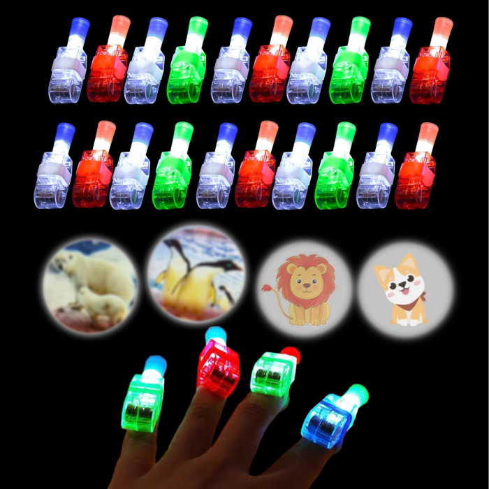 Priyomarket.com - 5 Pis LED Projection Finger Lights